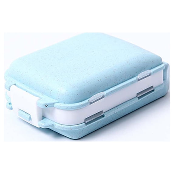 Blaxill Mini Tablet Organizer Box | Portable Pill Dispenser | Double ...