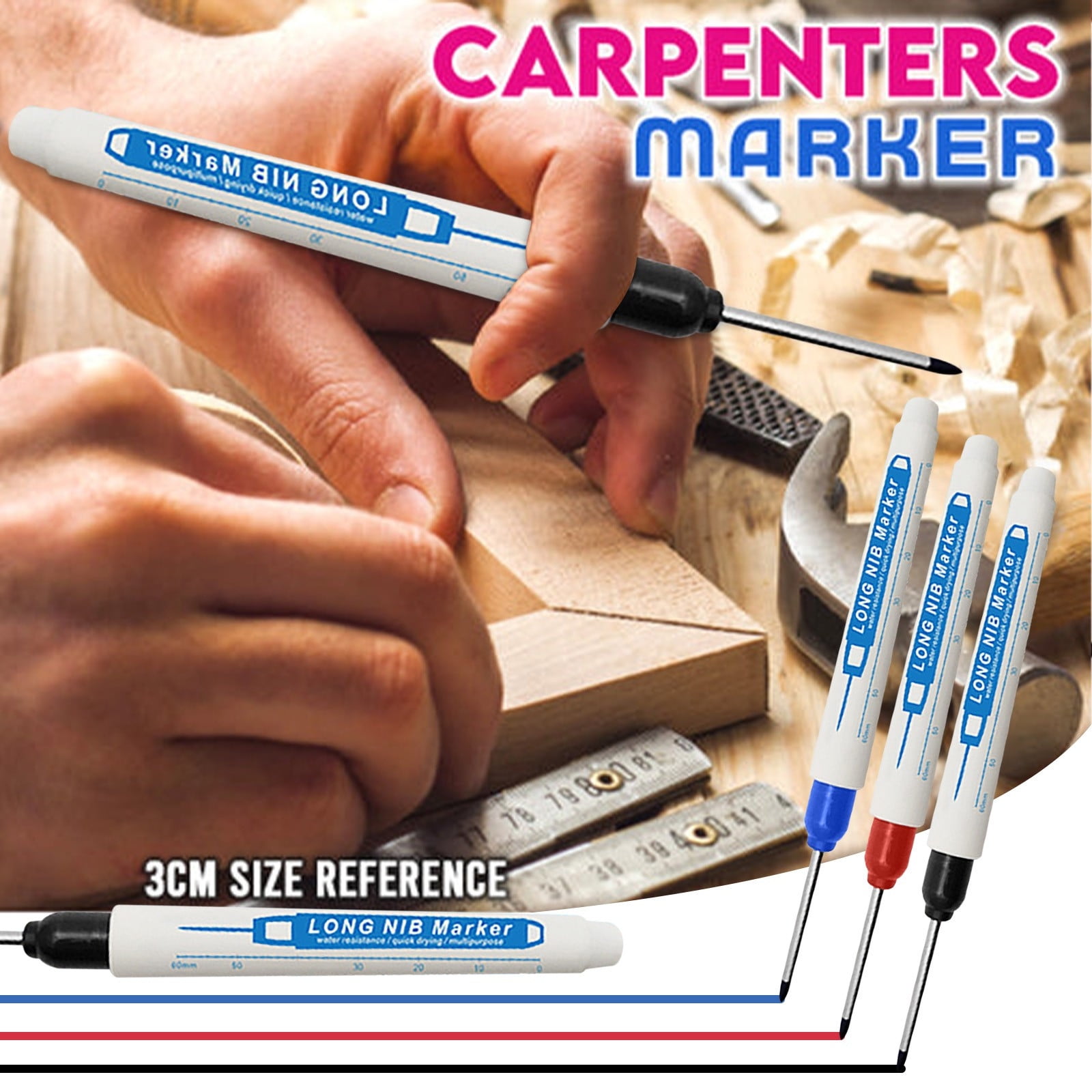 Blaxill Multifunction Depth Marker Pen | Waterproof Quick Dry | Marks ...