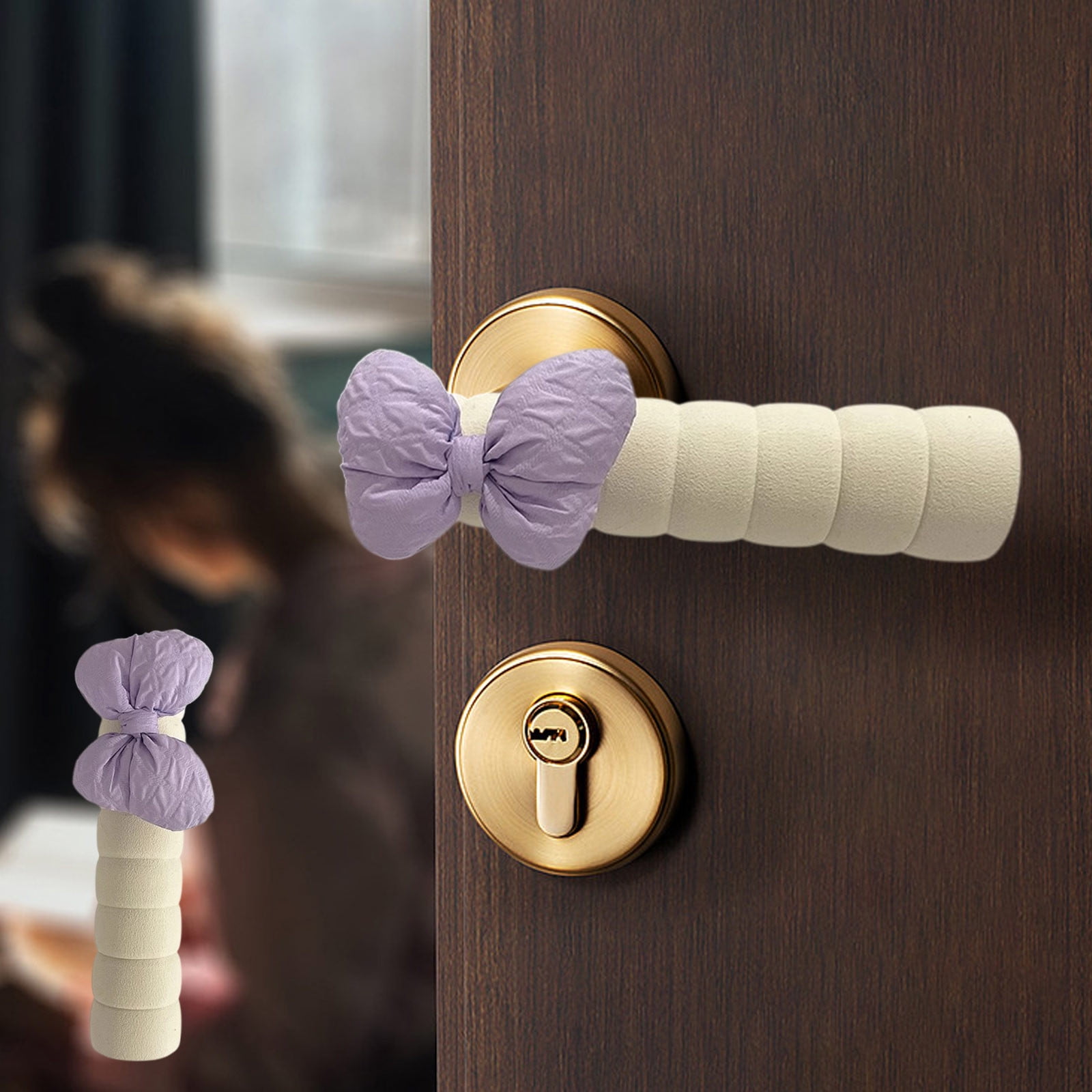 Blaxill No-Collision Door Handle Cover Protective Sponge Helix Door ...