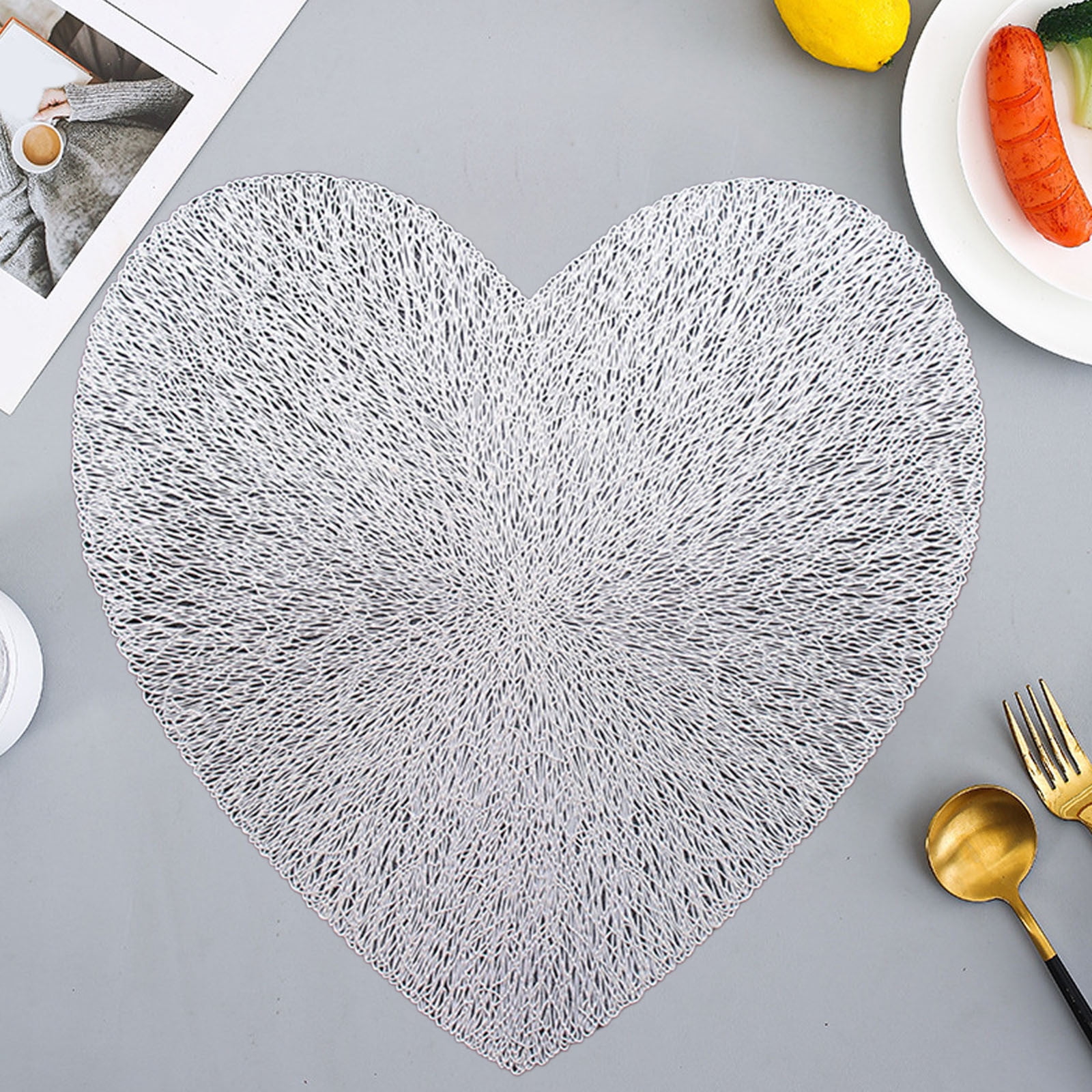 Blaxill Non-Slip PVC Dinner Mat | Heat-Resistant Table Placemat ...