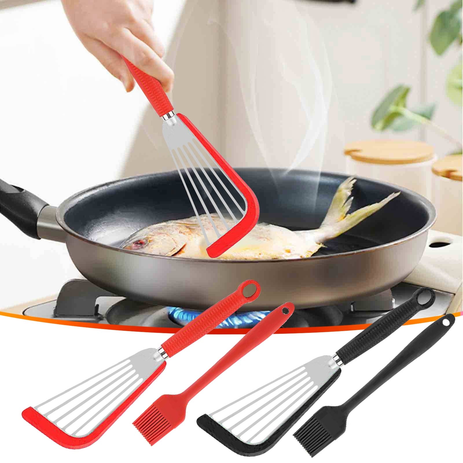 Blaxill Nonstick Fish Spatula Turner Stainless Steel | Flexible Slotted ...