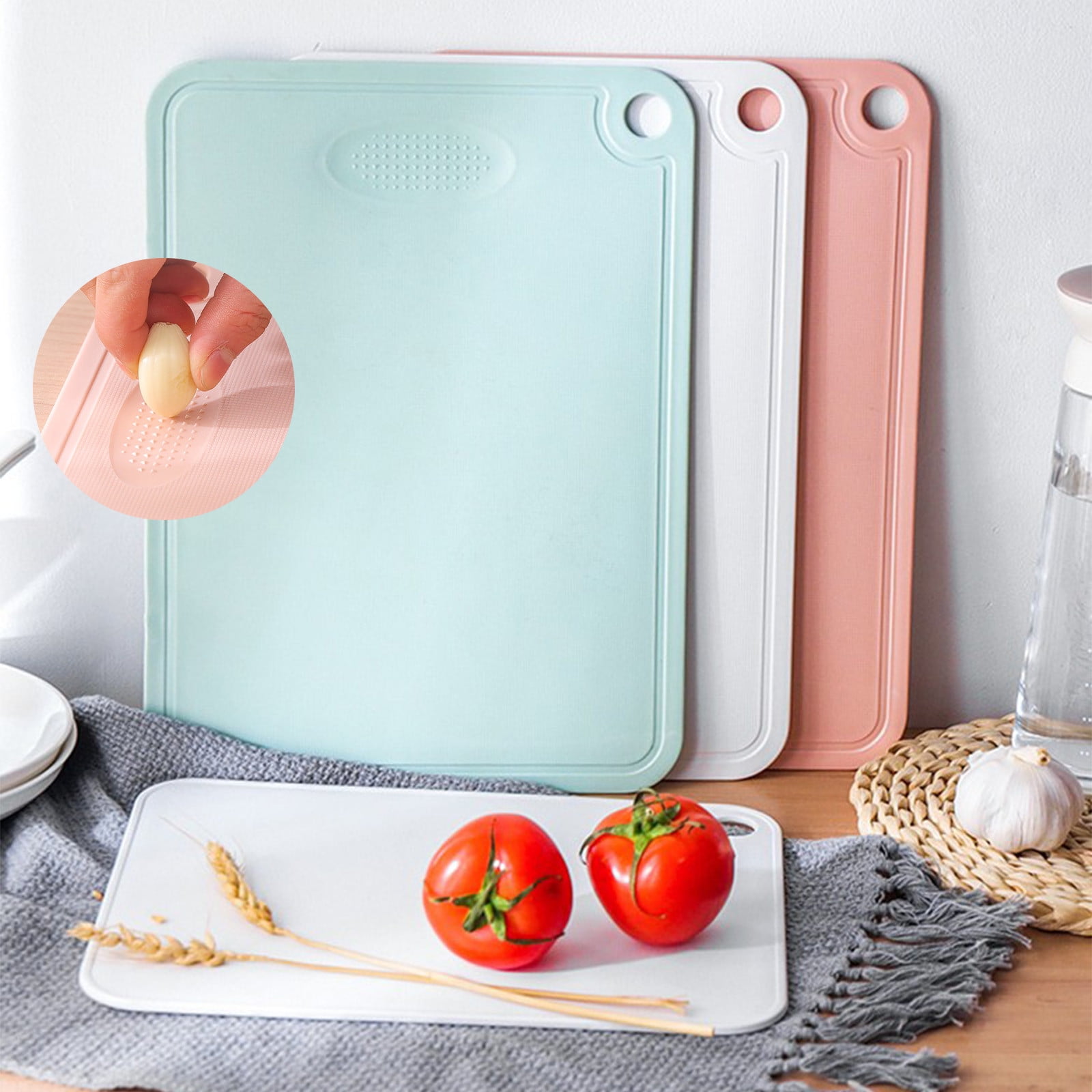 Blaxill Plastic Cutting Board Extra Large Double Sided | Integrated ...