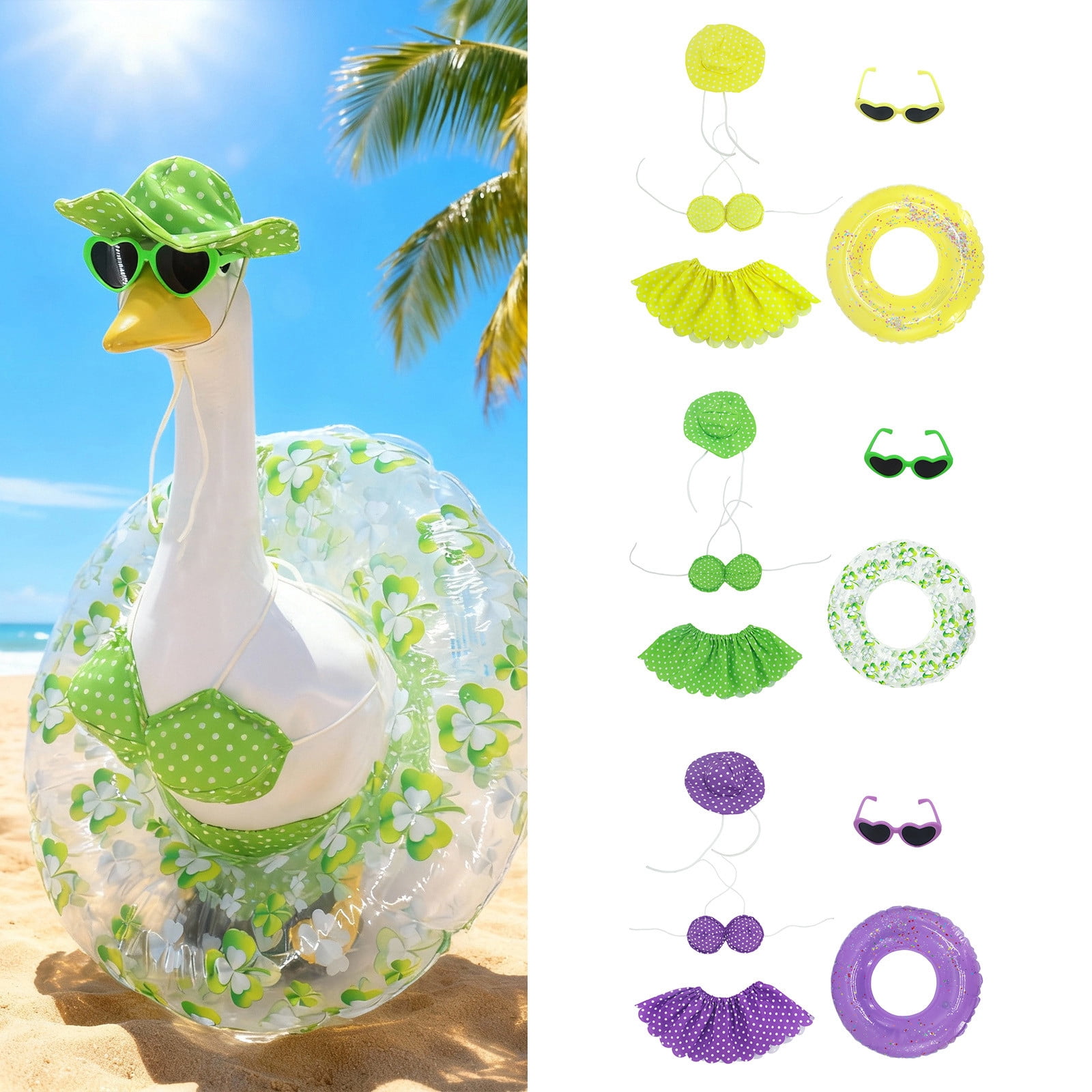 Blaxill Porch Goose Decorations, Waterproof Raincoat Outfit, Outdoor ...