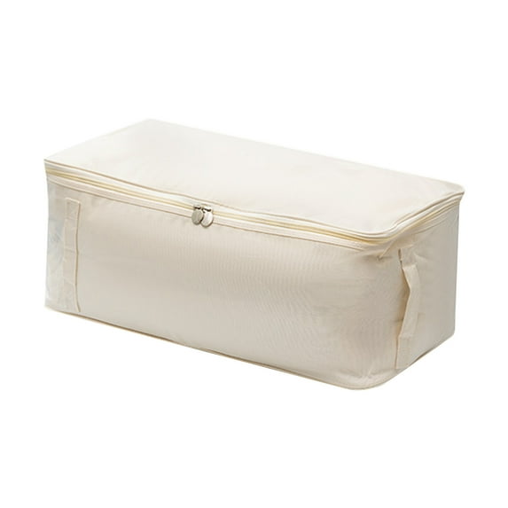 Blaxill Quilt Storage Bag With Transparent Front Panel | 2-Way Zipper ...