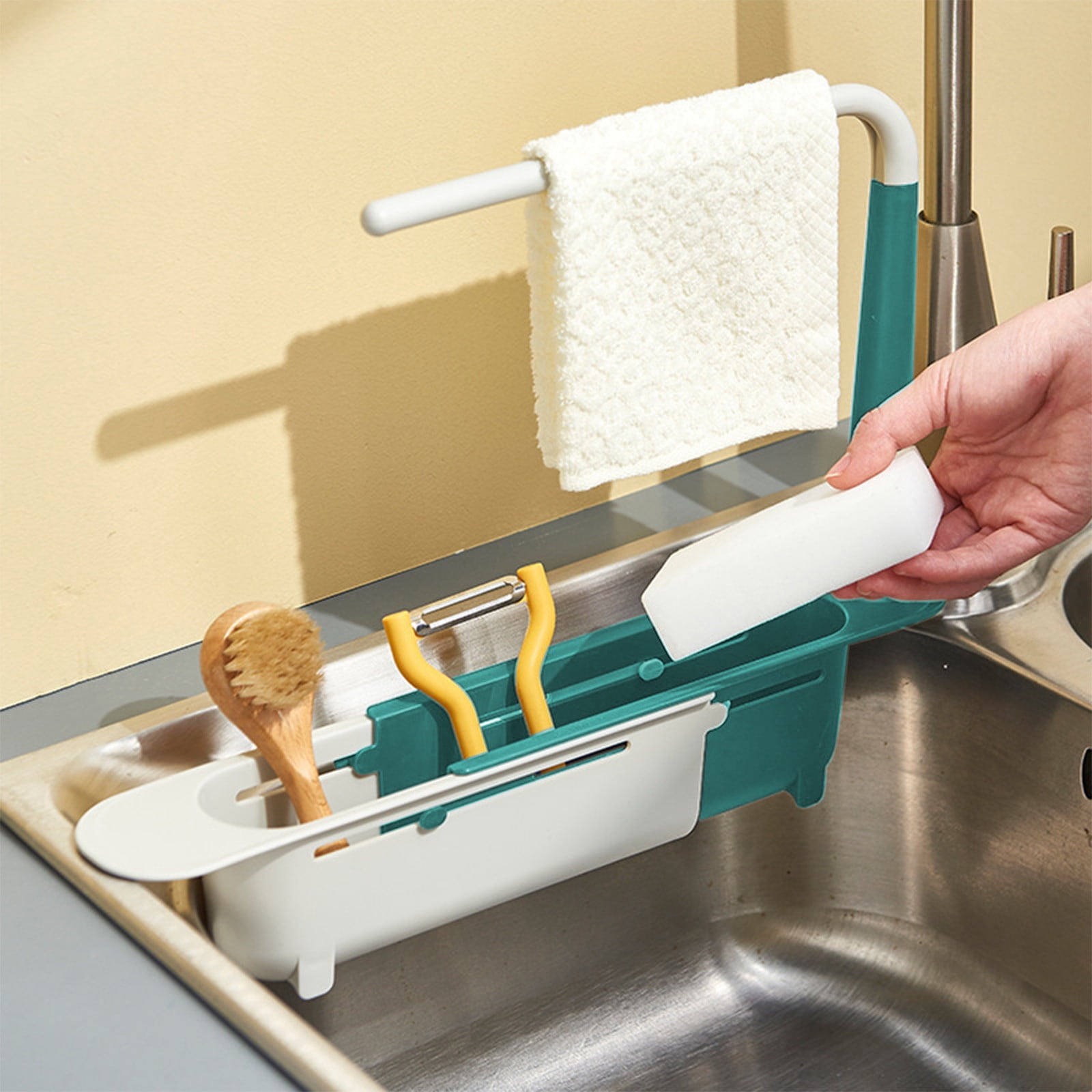 Blaxill Retractable Sink Water Filter Rack Basket | Expandable Over ...