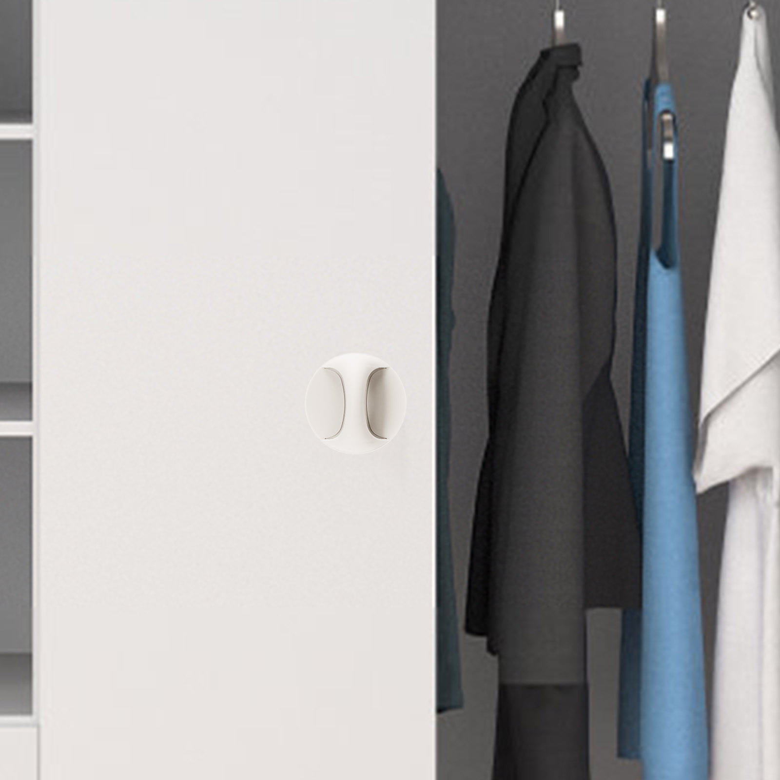 Blaxill Self-Adhesive Cabinet Door Pulls | Round Plastic Handles for ...