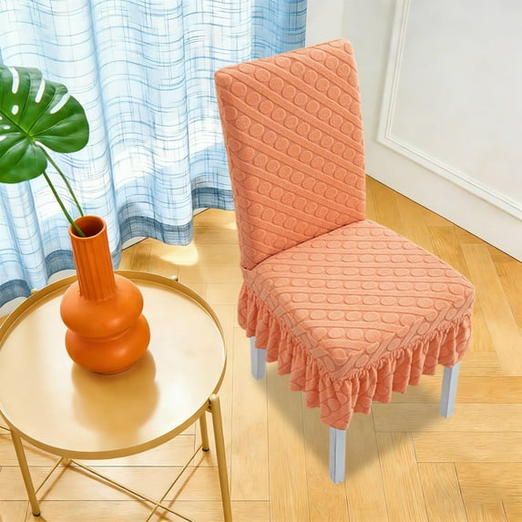 Blaxill Skirt Chair Cover | Aslant Circles Pattern | Thick Knitted ...