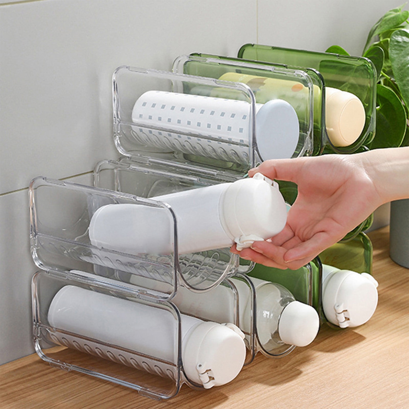 Blaxill Stackable Mug Organizer | Multi-Layer Transparent Plastic Cup ...