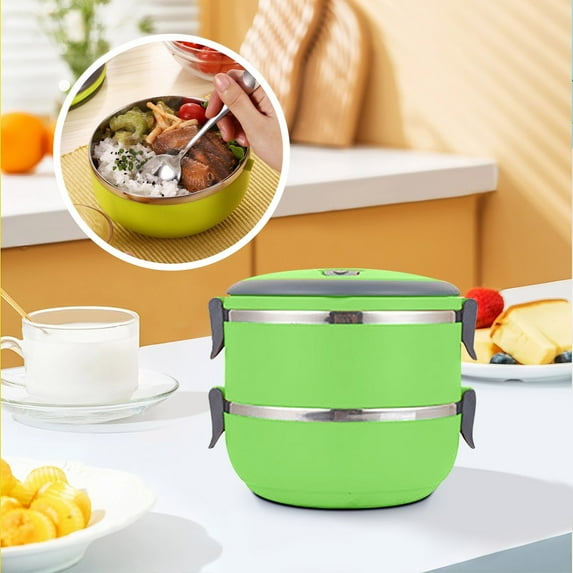 Blaxill Stainless Steel Double Layer Insulated Lunch Box | Portable ...