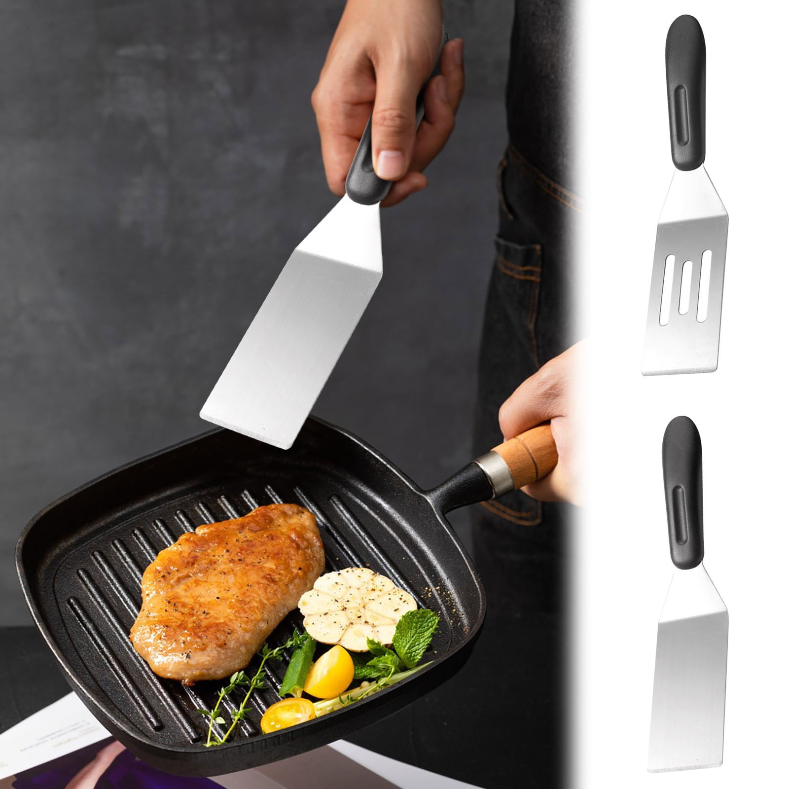 Blaxill Stainless Steel Frying Spatula | Japanese Teppanyaki Cooking ...