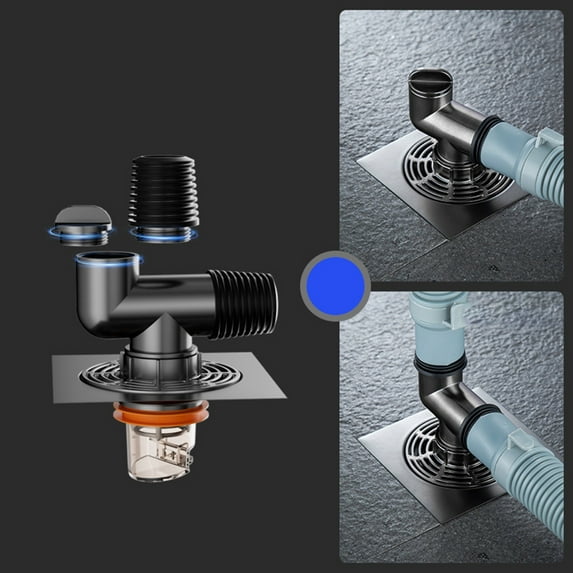 Blaxill Three-Way Floor Drain Pipe Fittings | 304 Stainless Steel Body ...