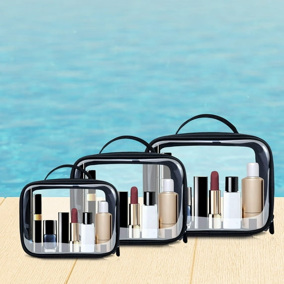 Blaxill Transparent PVC Toiletry Bag | Travel Cosmetics Organizer ...