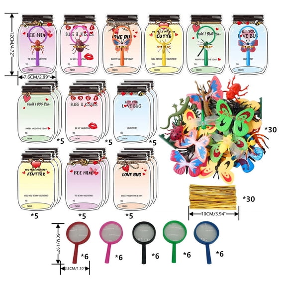 Blaxill Valentine’s Day Greeting Card Set | Personalized Exchange Cards ...