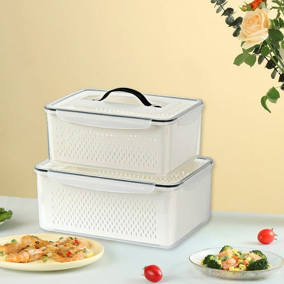 Blaxill Vegetable Fruit Storage Container Large Capacity | Plastic ...