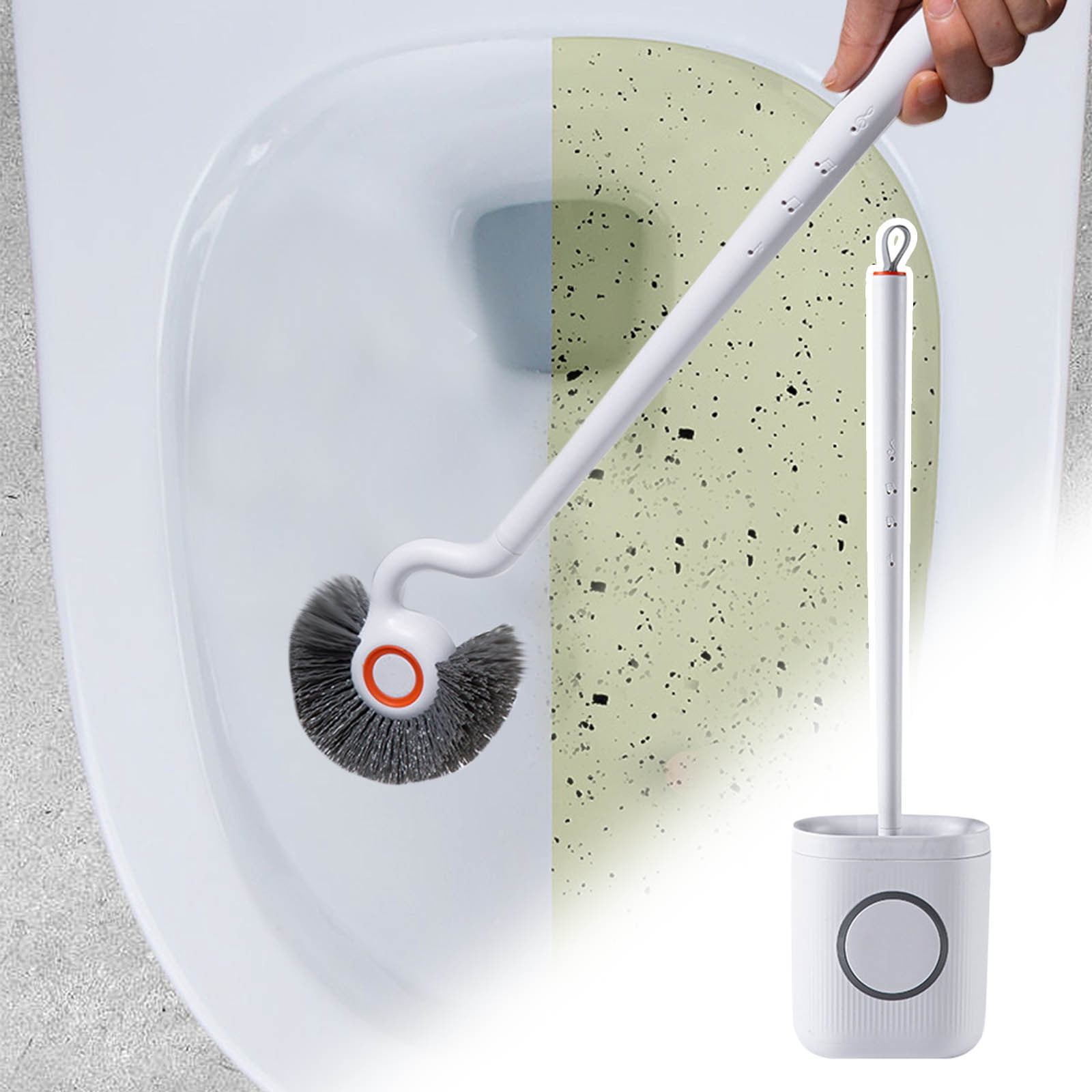 Blaxill Wall Mounted Toilet Brush Set | Plastic Cleaning Brush with ...