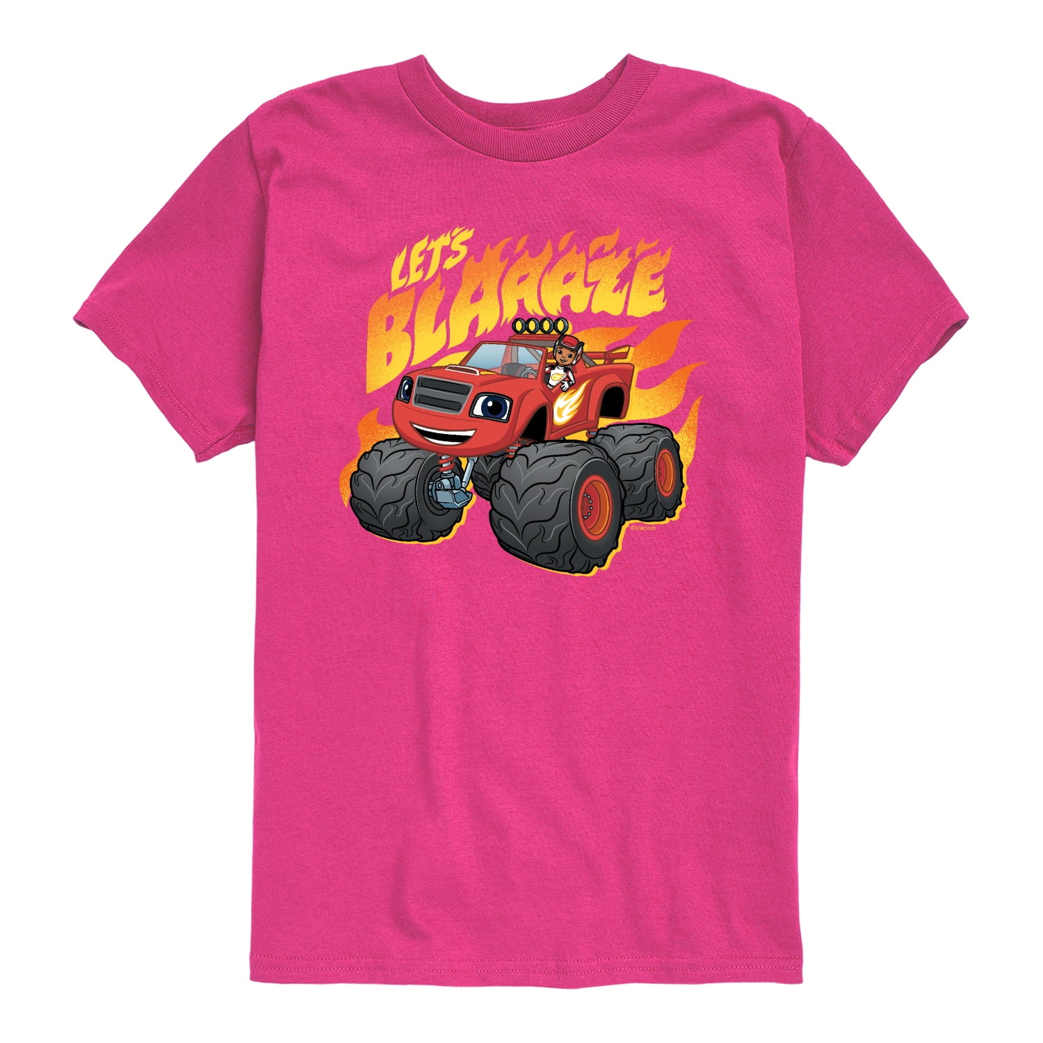 Blaze And The Monseter Machine - Lets Blaze - Youth Boys Short Sleeve ...