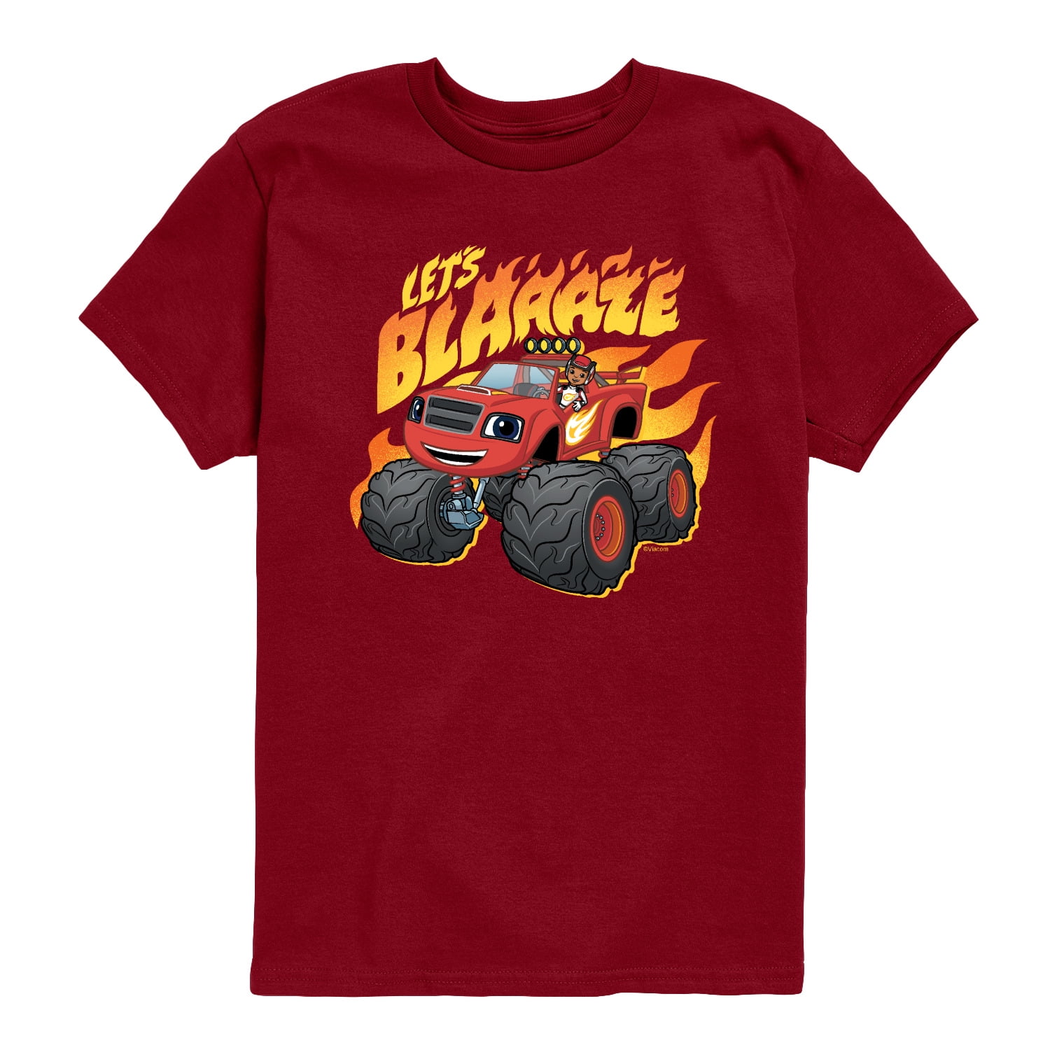 Blaze And The Monseter Machine - Lets Blaze - Youth Boys Short Sleeve ...