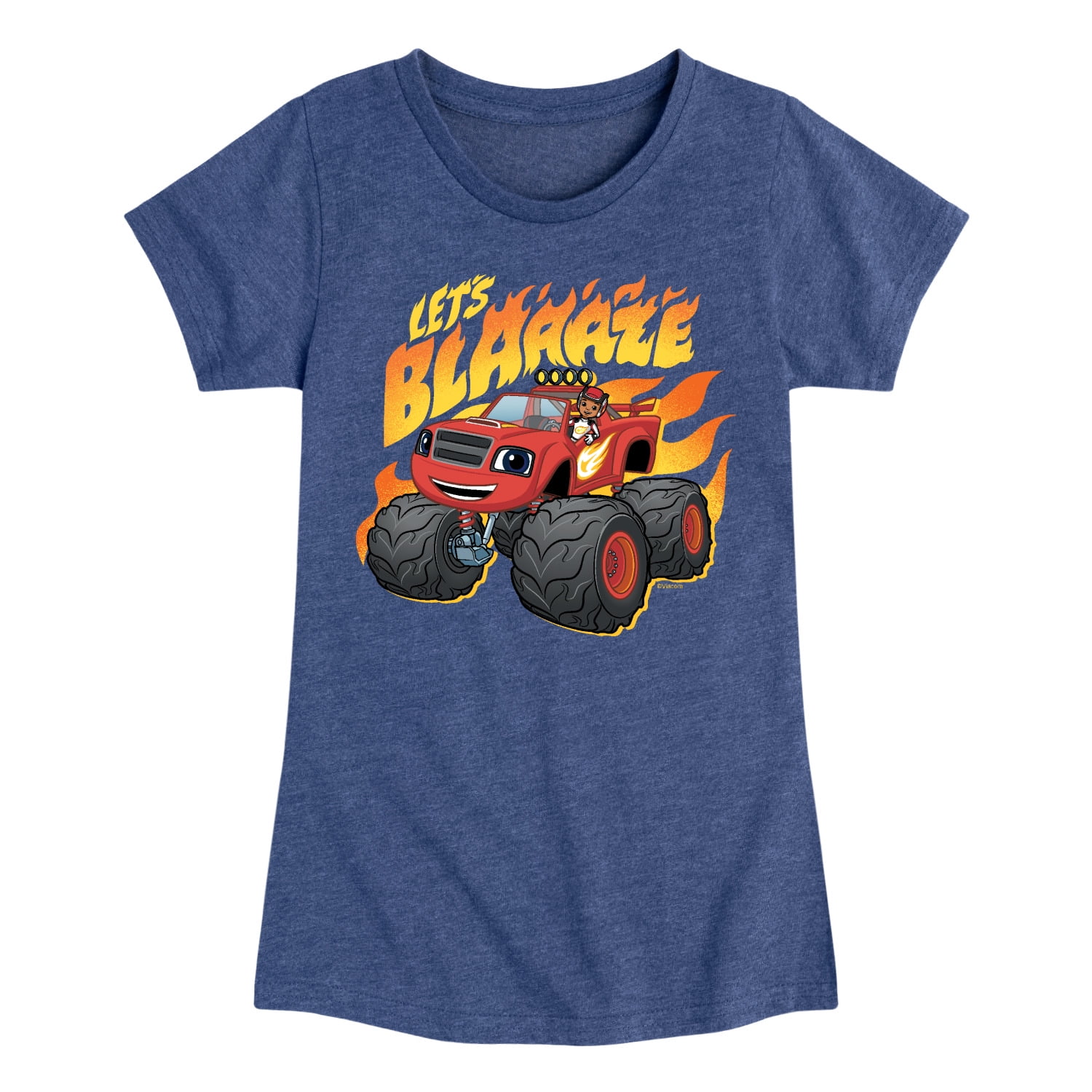 Blaze And The Monseter Machine - Lets Blaze - Youth Girls Fitted Short ...