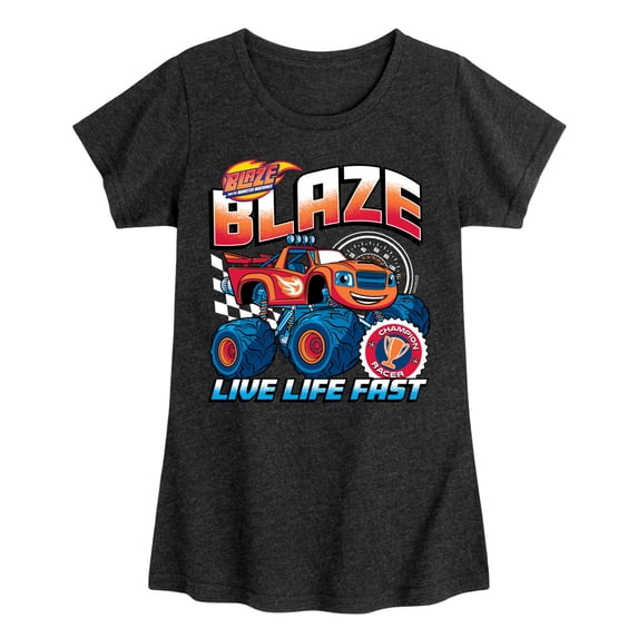 Blaze And The Monseter Machine - Racing - Youth Girls Fitted Short ...