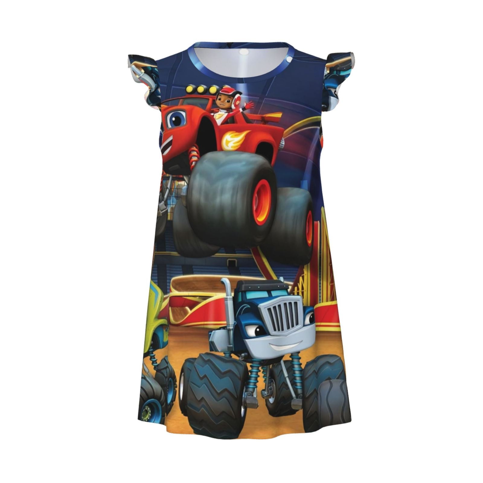 Blaze And The Monster Machines Little Girls Nightgowns Soft Flutter ...