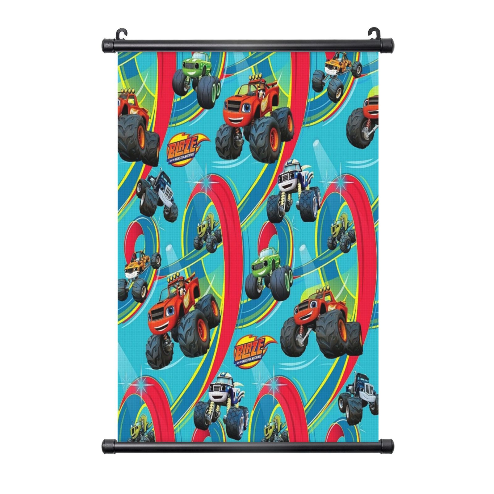 Blaze And The Monster Machines Poster Aesthetic Canvas PVC Shaft Wall ...