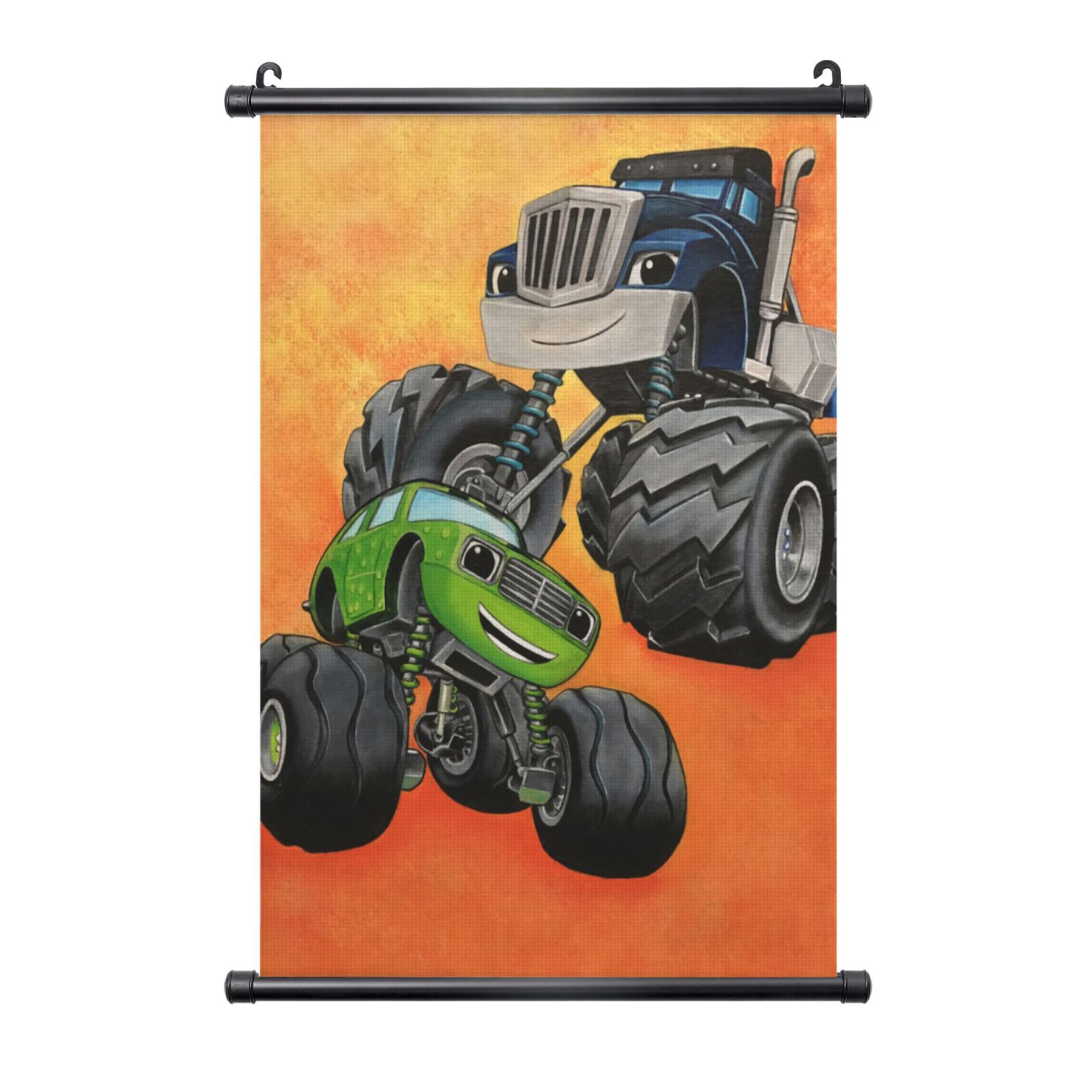 Blaze And The Monster Machines Poster Aesthetic Canvas PVC Shaft Wall ...