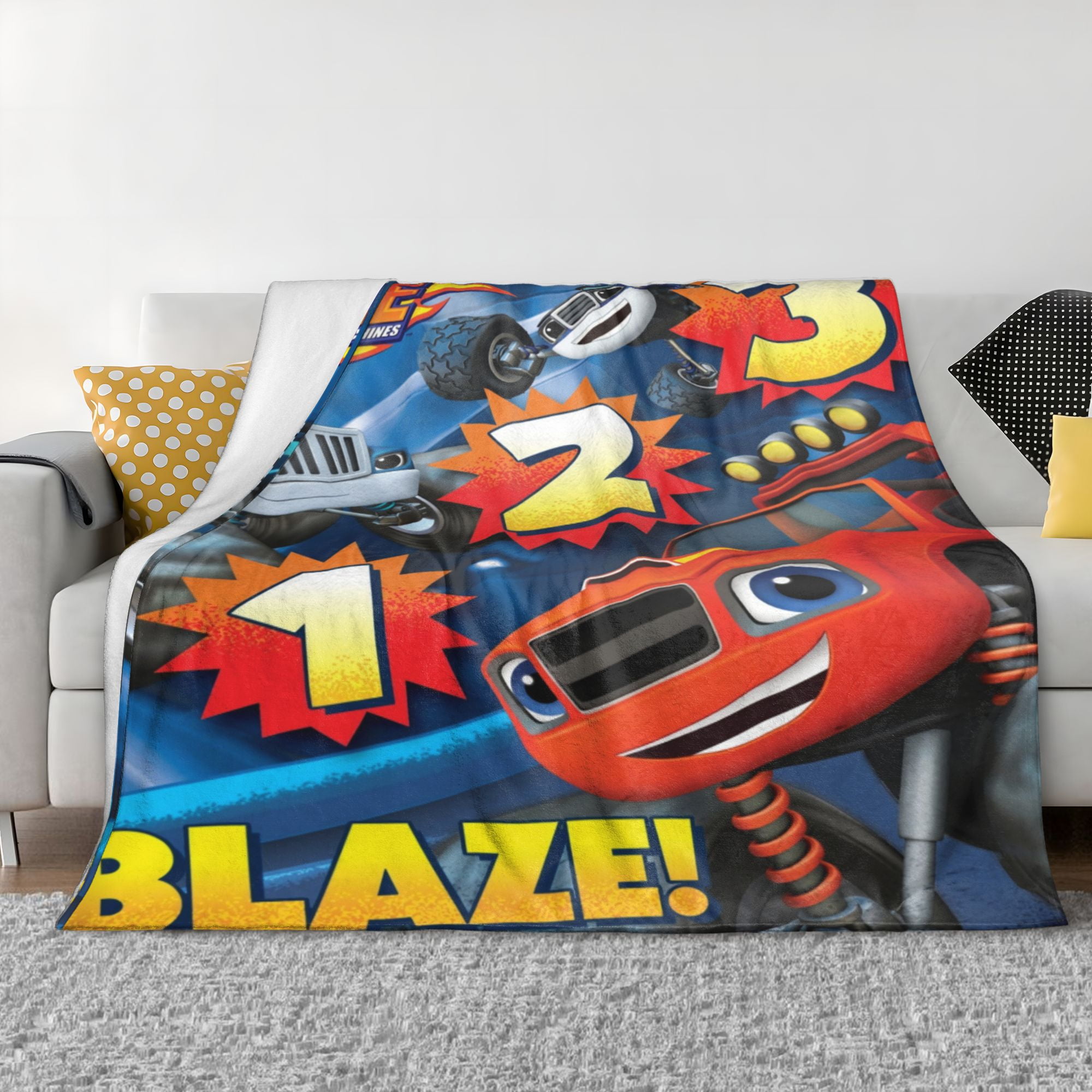 Blaze And The Monster Machines Throw Blankets 50"X40" Lightweight Cozy ...