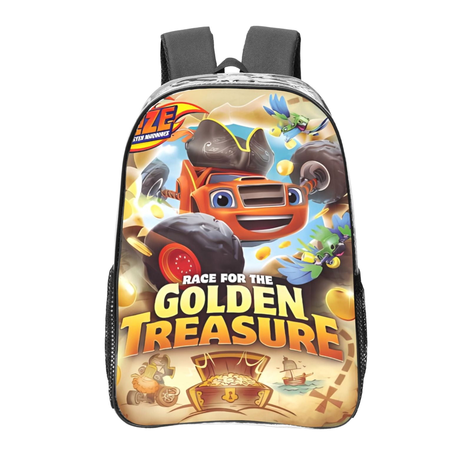 Blaze And The Monster Machines Transparent Backpack School Bookbag Printed Laptop Backpack For ...