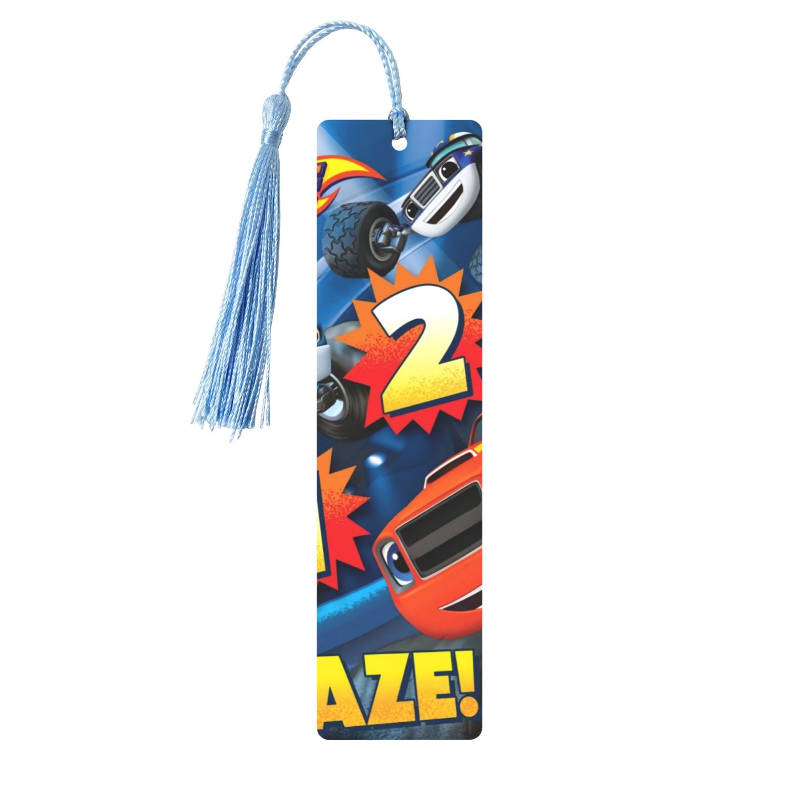 Blaze And The Monster Machines bookmark with tassel, bookmark for Book ...