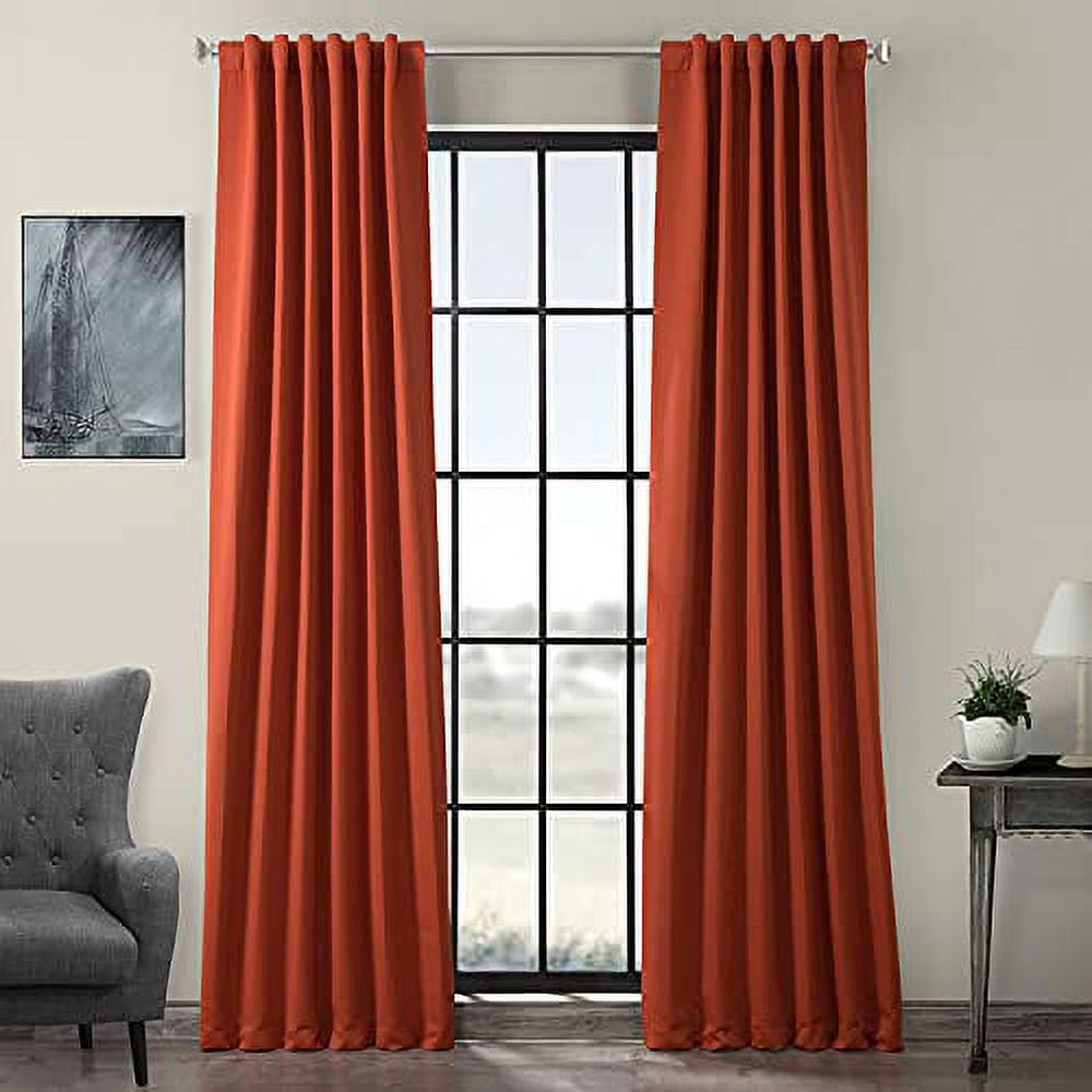 Blaze Blackout Room Darkening Curtain (1 Panel), Blaze, 50W X 96L ...
