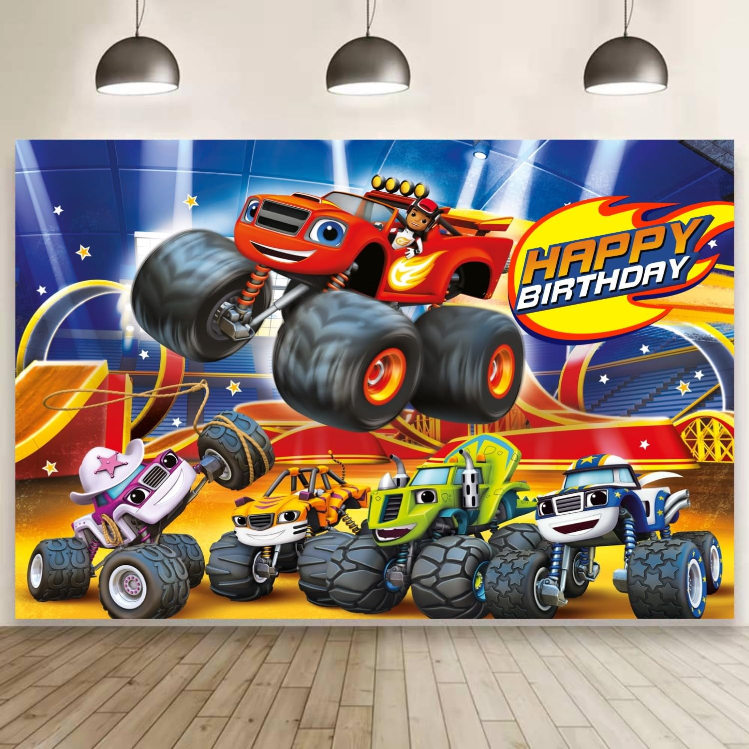 Blaze and CM31 The Monster Machines Birthday Decorations, Blaze and The ...