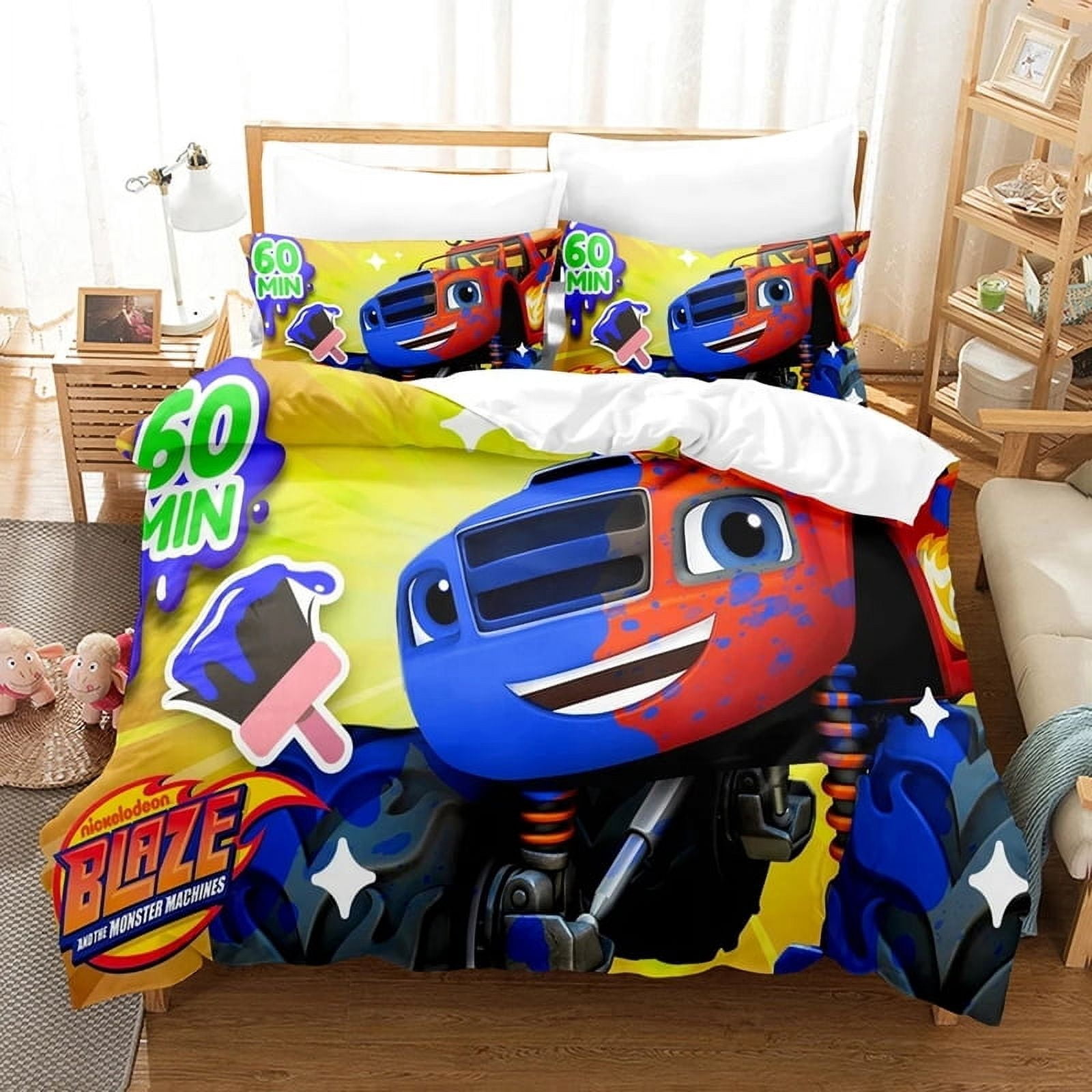 Blaze Cartoon Monster Machines Bedding Set,Duvet Cover Bed Set Quilt ...