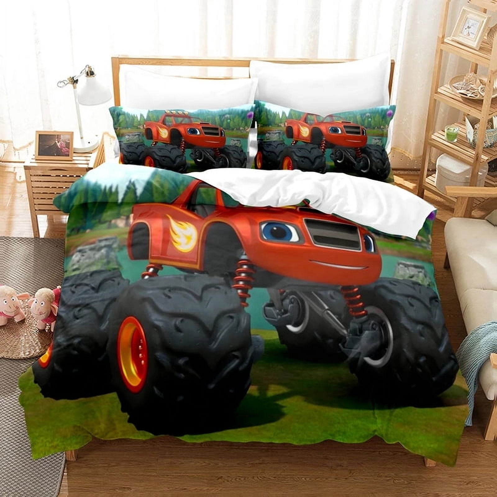 Blaze Cartoon Monster Machines Bedding Set,Duvet Cover Bed Set Quilt ...