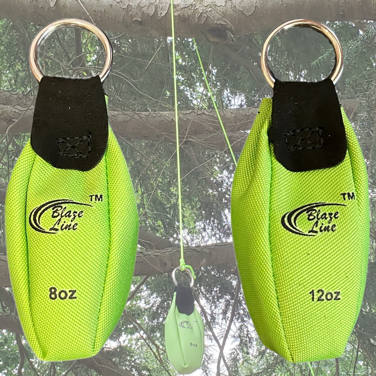 Blaze Line Arborist Throw Line Weight Pouch Bag 2-Pack 8oz and 12 oz ...