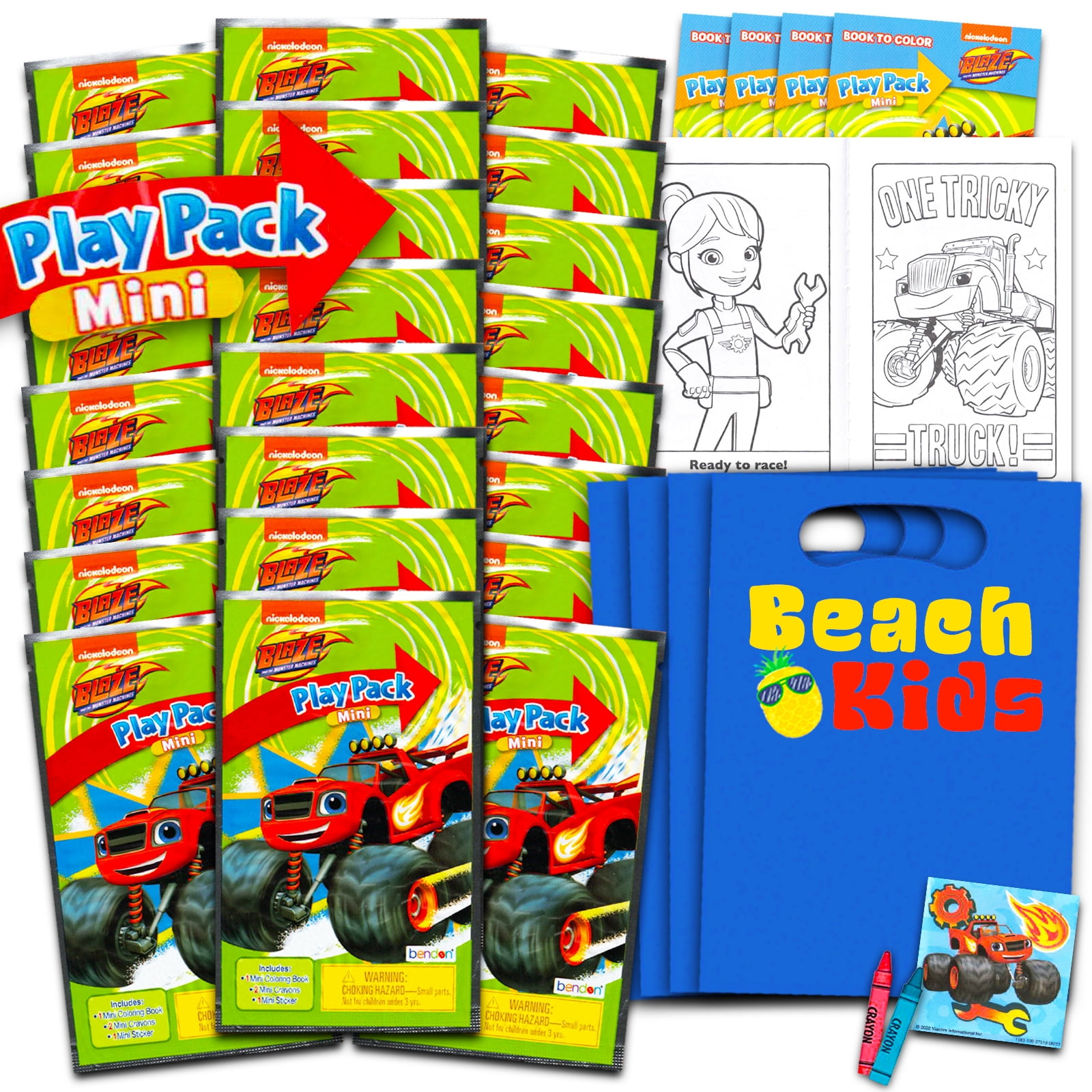 Blaze and the Monster Machines Mini Party Favors Set for Kids - Bundle ...