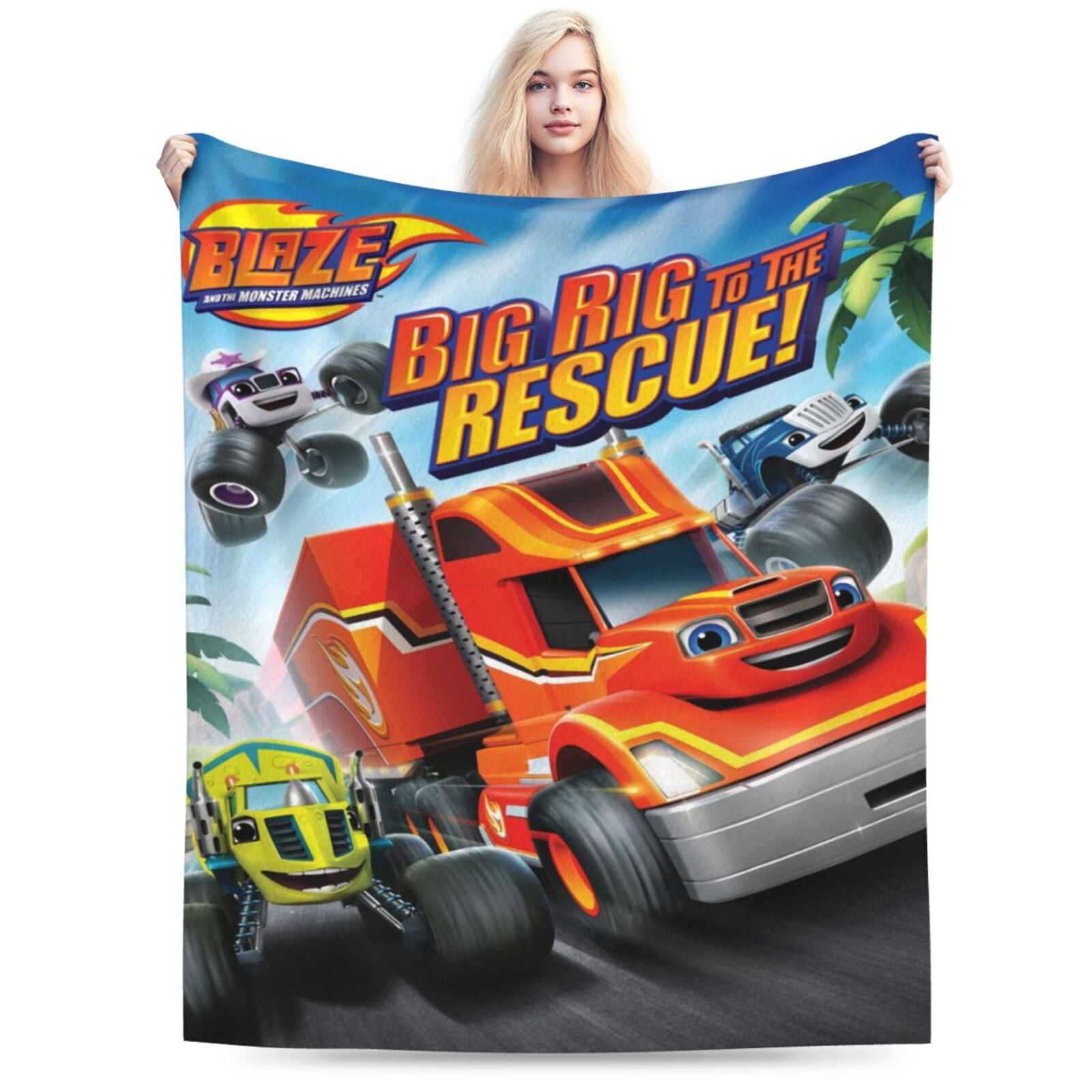 Blaze And The Monster Machines Throw Blanket Soft Lightweight Cozy ...
