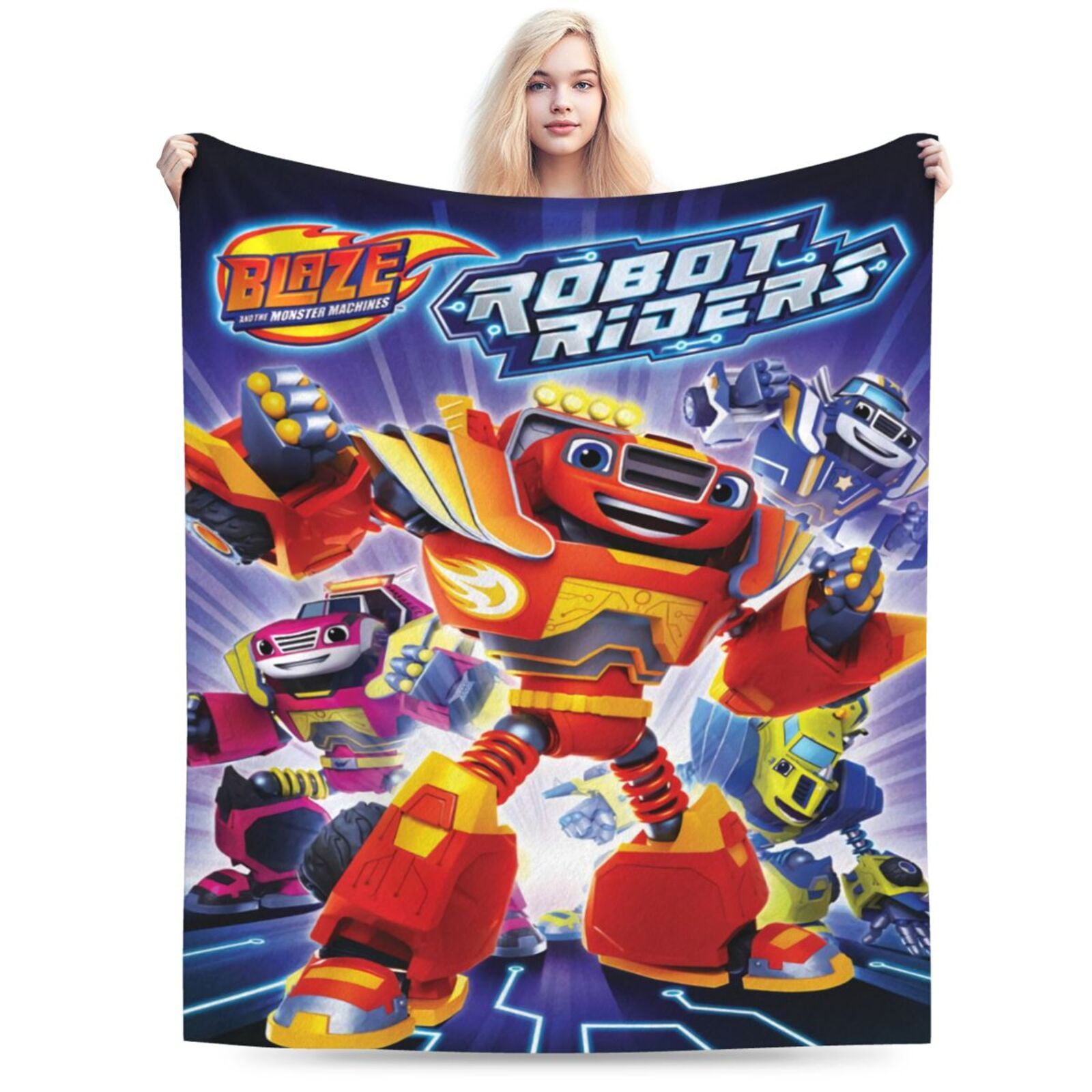 Blaze And The Monster Machines Throw Blanket Soft Lightweight Cozy ...