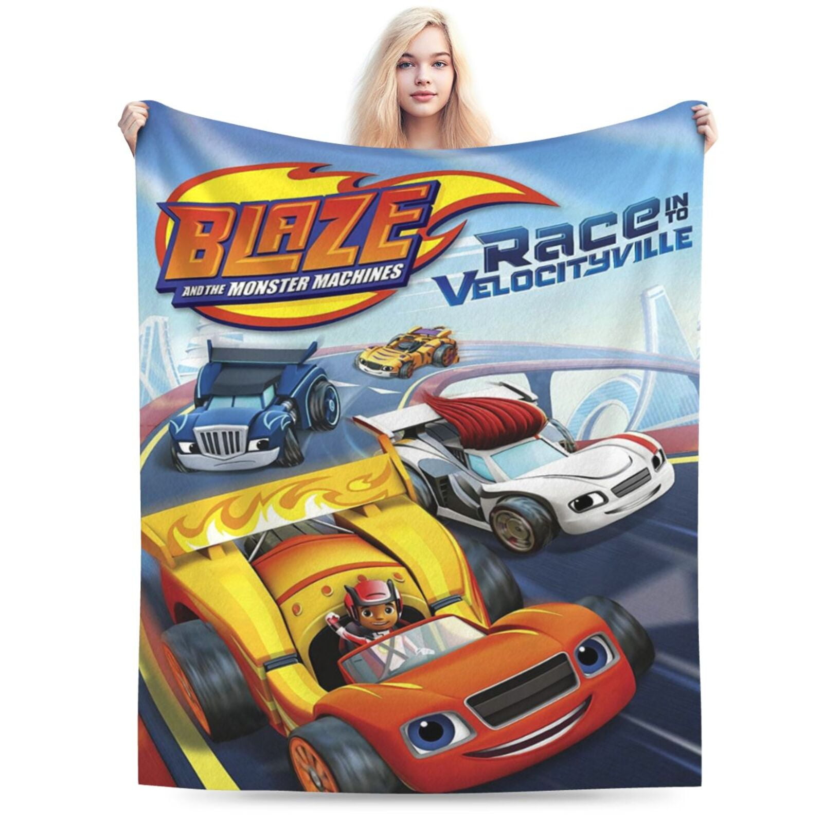 Blaze And The Monster Machines Throw Blanket Soft Lightweight Cozy ...