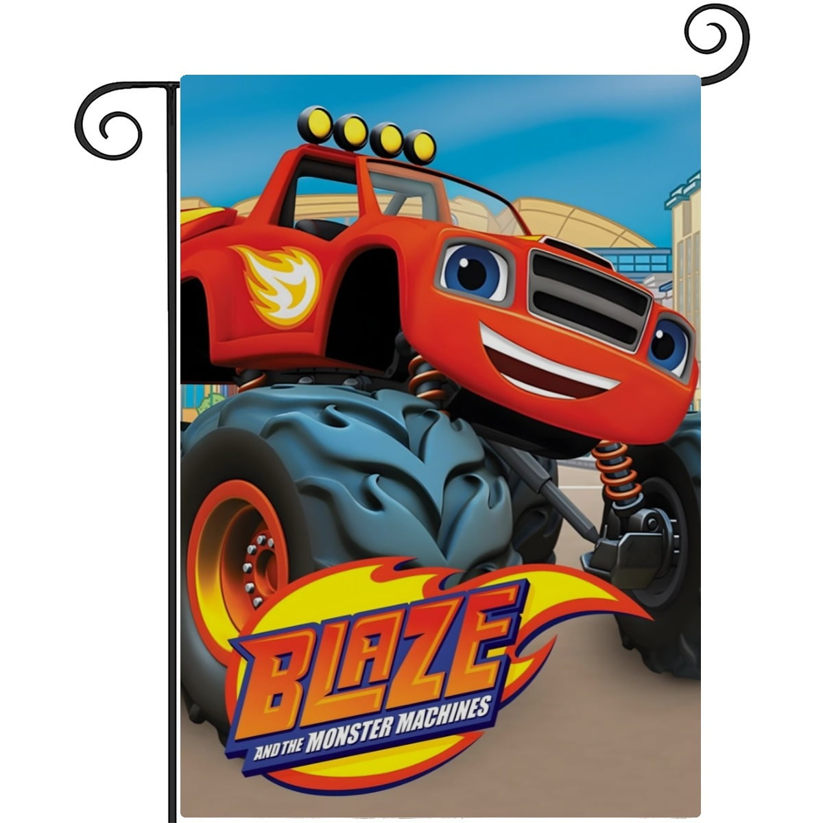 Blaze and the Monster Machines-themed Garden Flag. Perfect gift for ...