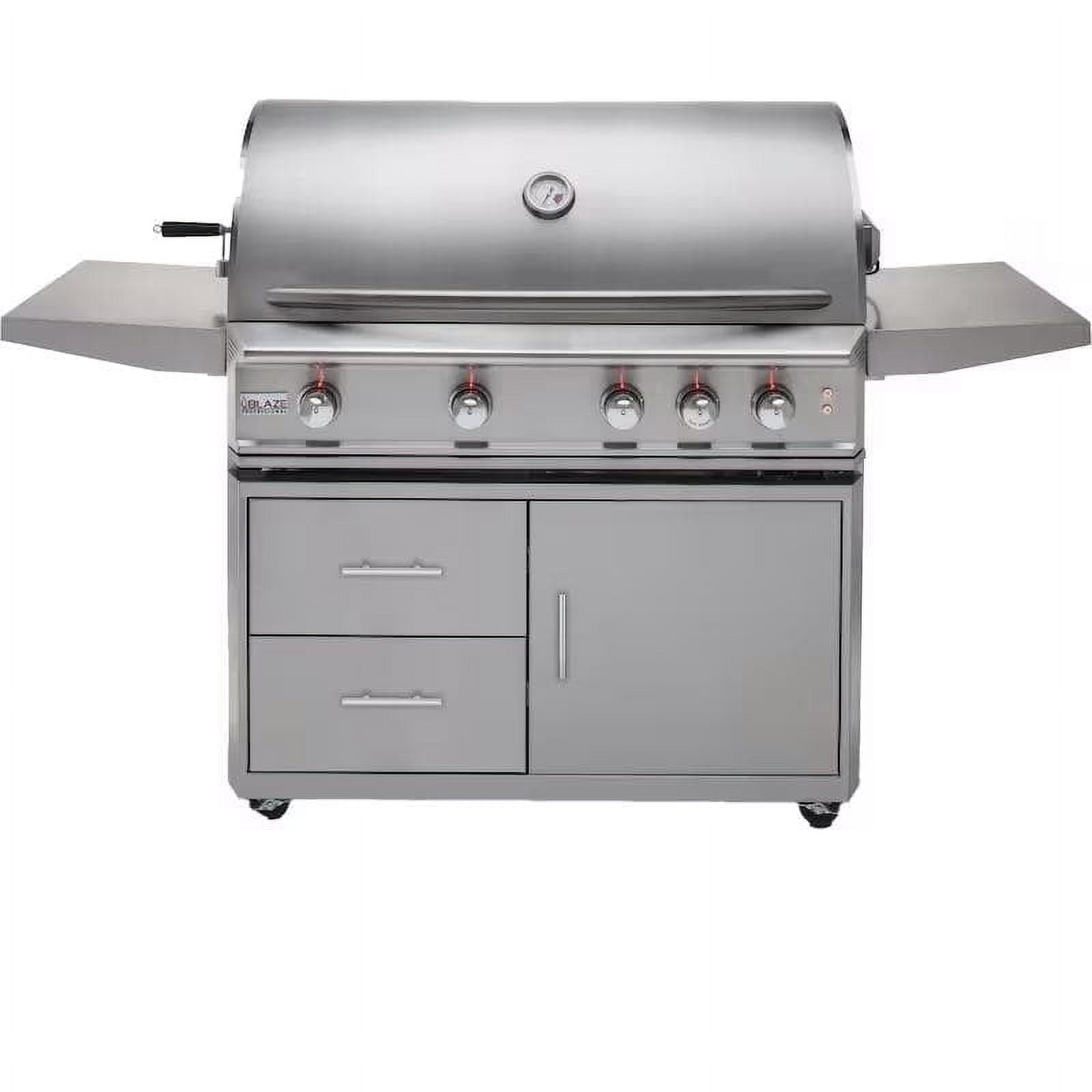 Blaze Professional LUX 44-in 4-Burner Natural Gas Grill w/ Rotisserie ...