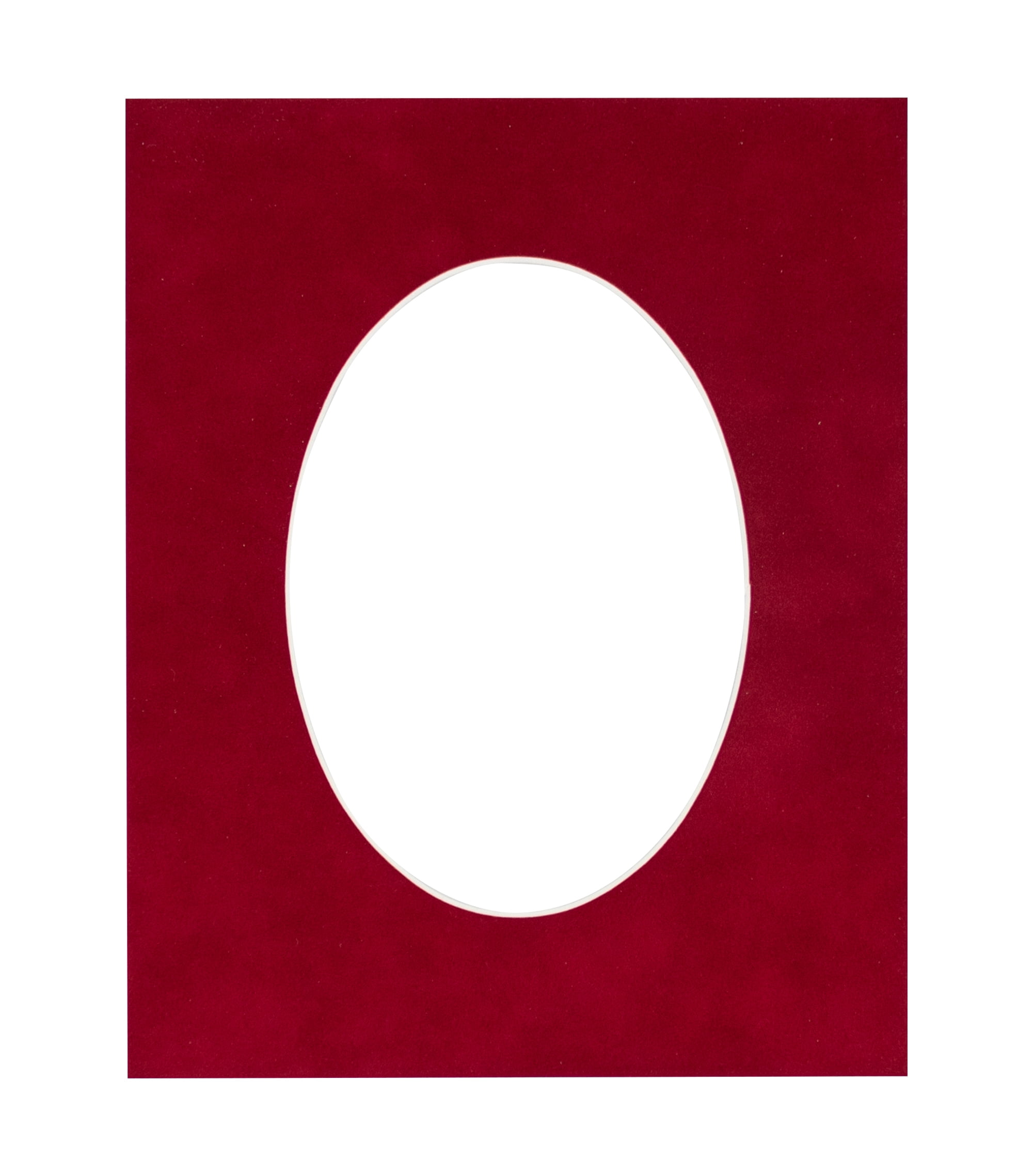 Blaze Suede Acid Free 6x7.5 Oval Picture Frame Mat with White Core ...
