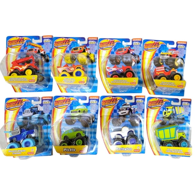 Blaze & The Monster Machines Diecast Complete Set of 8 Vehicles from ...
