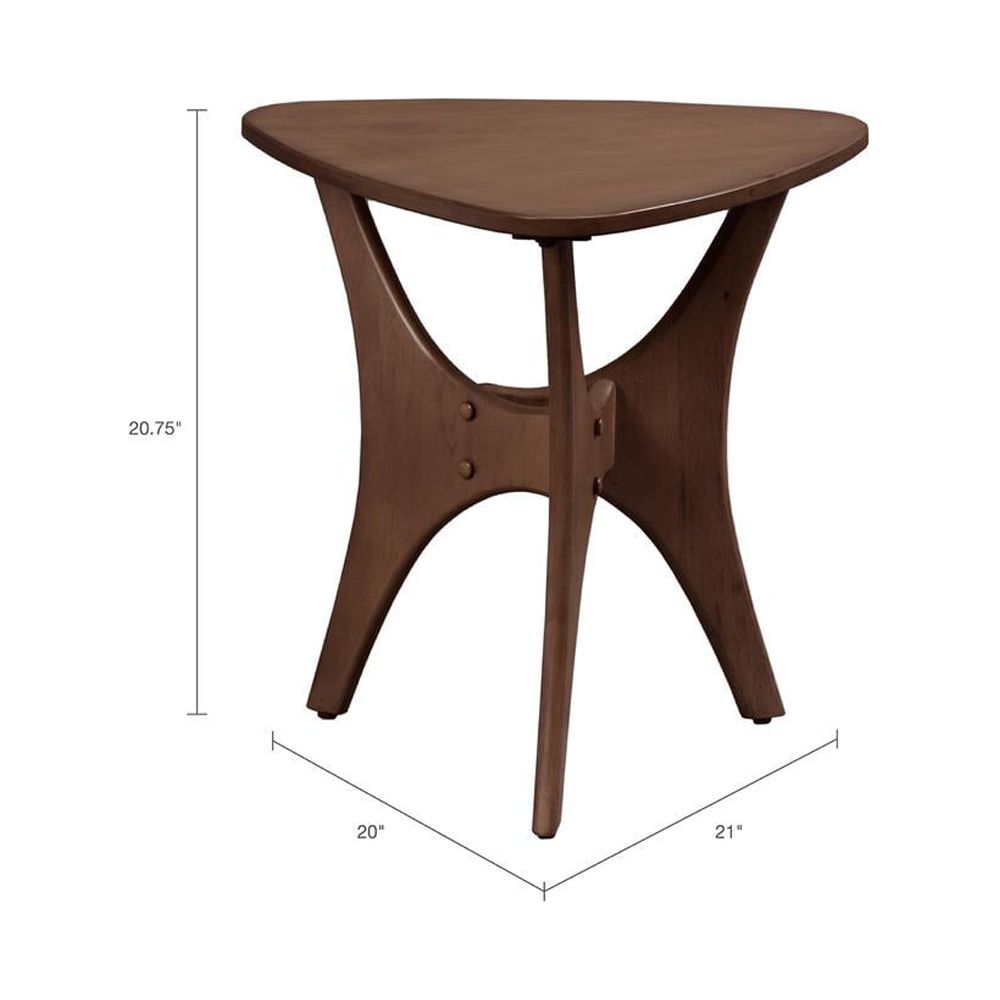 Blaze Triangle Wood Side Table, Belen Kox - Walmart.com