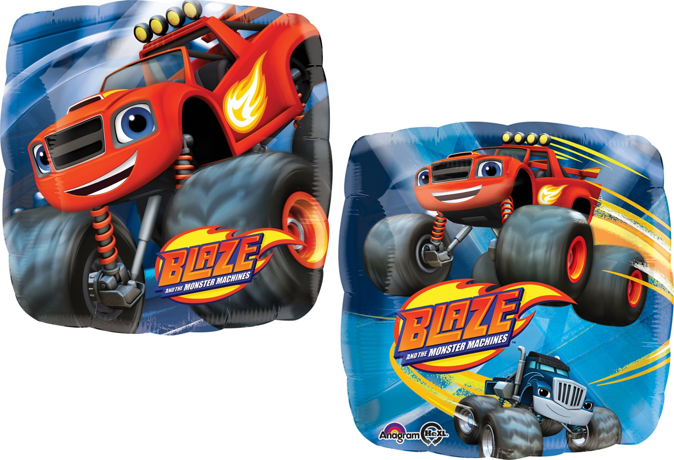 Blaze and The Monster Machines 18" Foil Balloon (Pack of 2) - Walmart.com