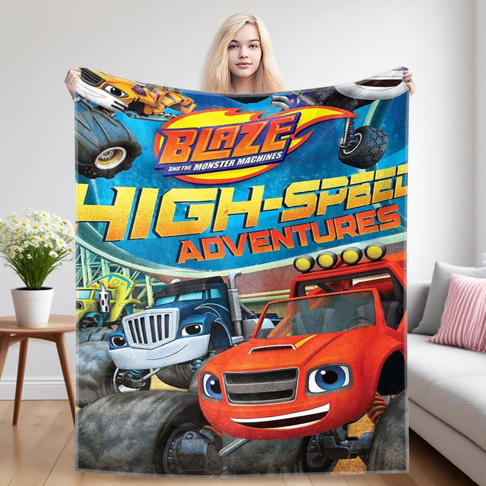 Blaze and the Monster Machines Gifts Blanket Throw Fan for Girls Boys ...