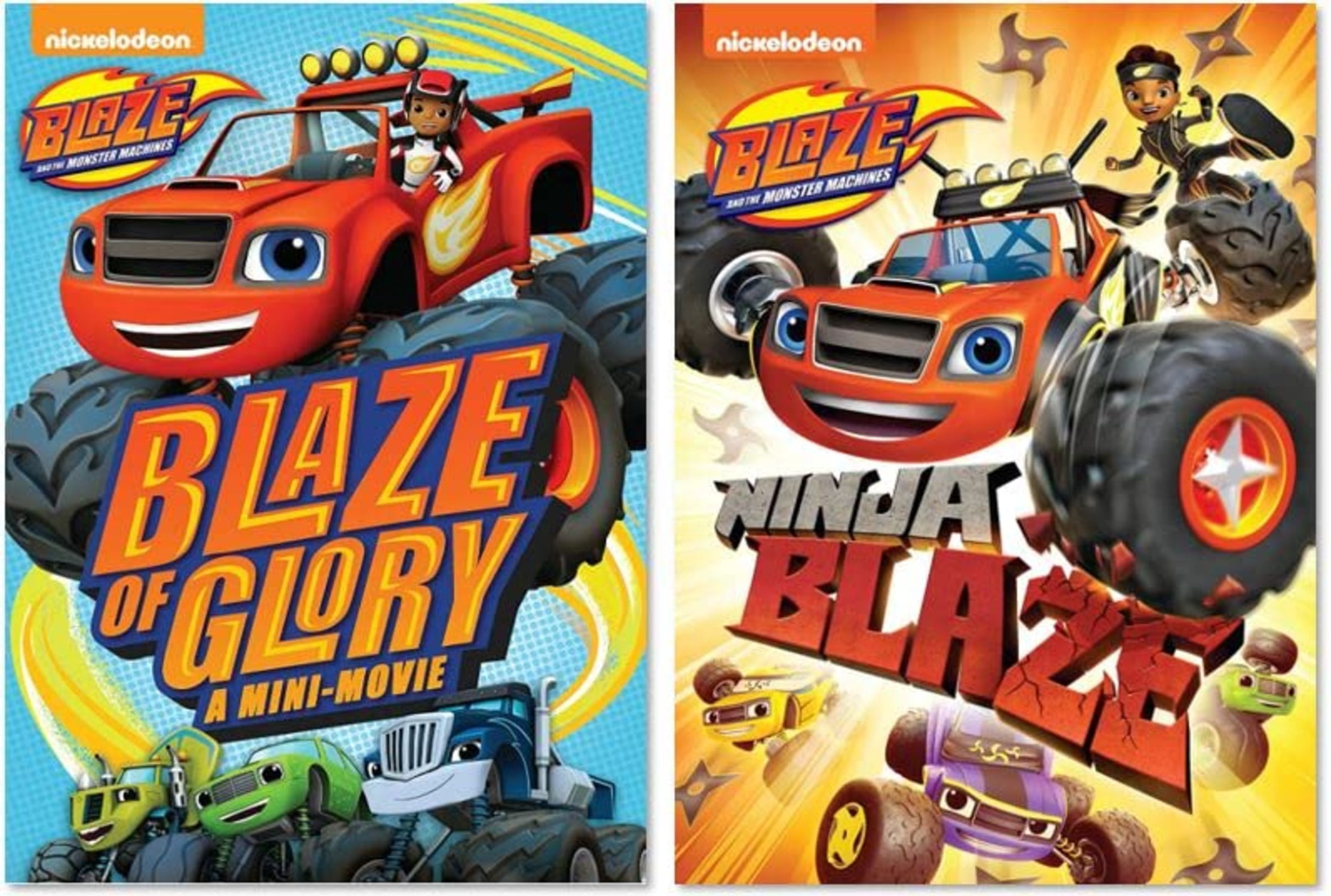 Blaze and the Monster Machines Nick Jr. 2-Movie DVD Collection: Blaze ...