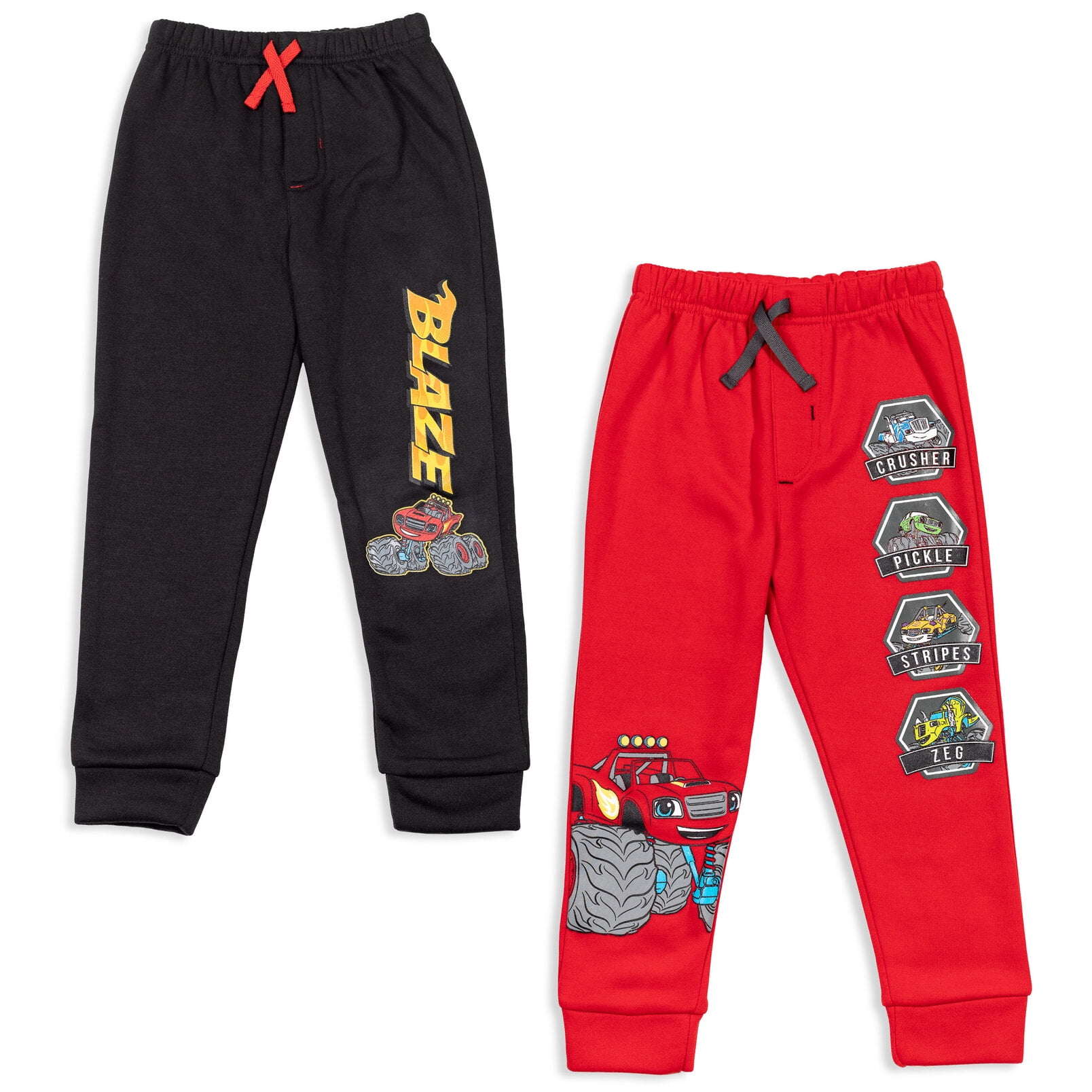 Blaze and the Monster Machines Toddler Boys Fleece 2 Pack Pants Toddler ...