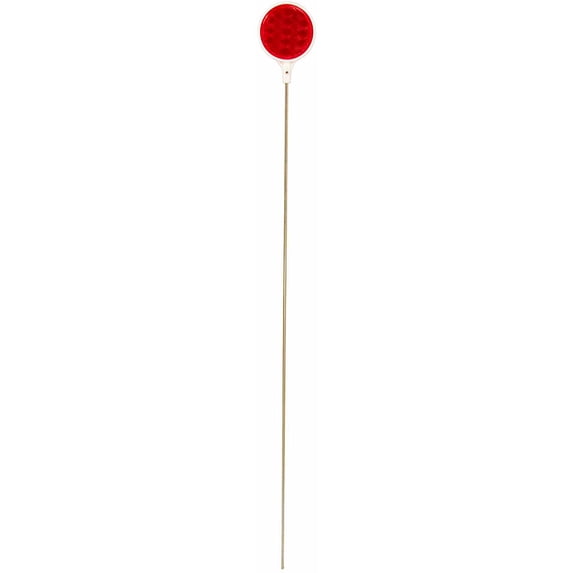 Blazer 36in Red Reflective Driveway Marker with Metal Post, 376RDM, 1 ...