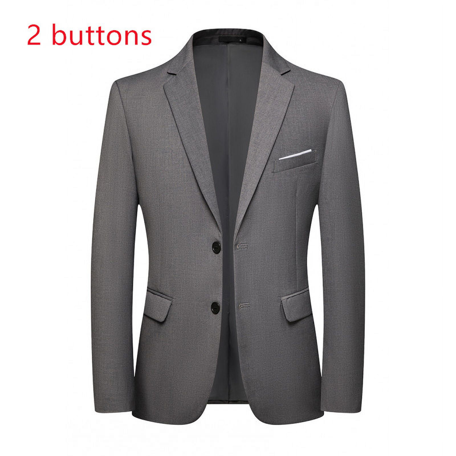 Blazer Fashion Men Business Casual Solid Color British Style Wedding ...