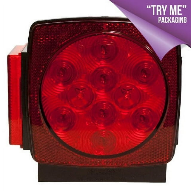 Hopkins Red Square Trailer LED Light - Walmart Business Supplies
